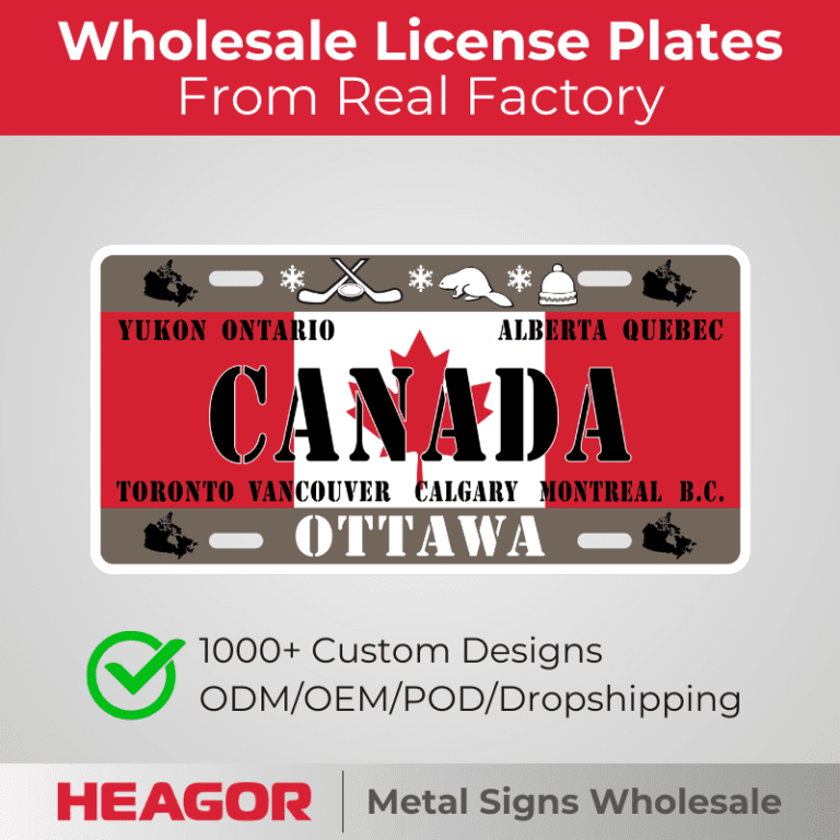 Wholesale Canada Souvenir License Plates, Available for Print on Demand ...