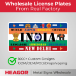 India New Delhi Custom Souvenir License Plates