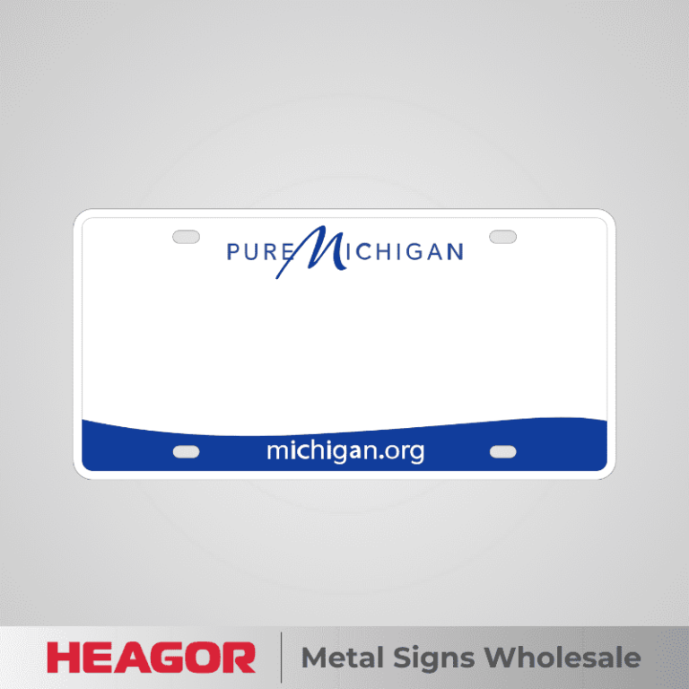 Indiana License Plate Blanks, Aluminum Reflective Sheeting