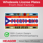 Puerto Rico Souvenir License Plates for Car Front Custom Plate
