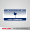 South Carolina Blue Car Tag Blank